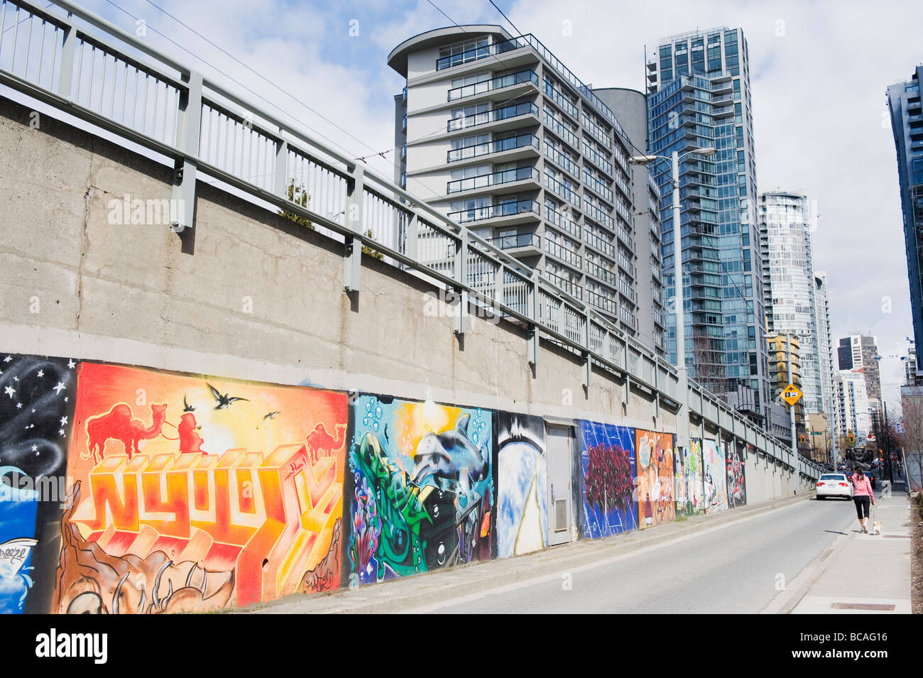 colourful graffiti Vancouver British Columbia Canada Stock Photo - Alamy