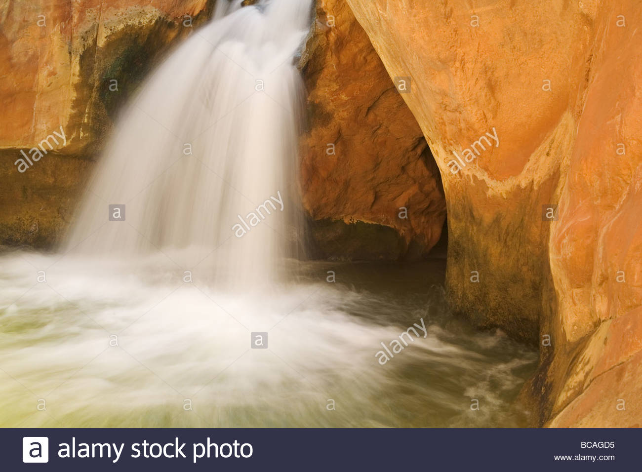 Shinumo Falls, Middle Granite Gorge Grand Canyon, Arizona Stock Photo ...
