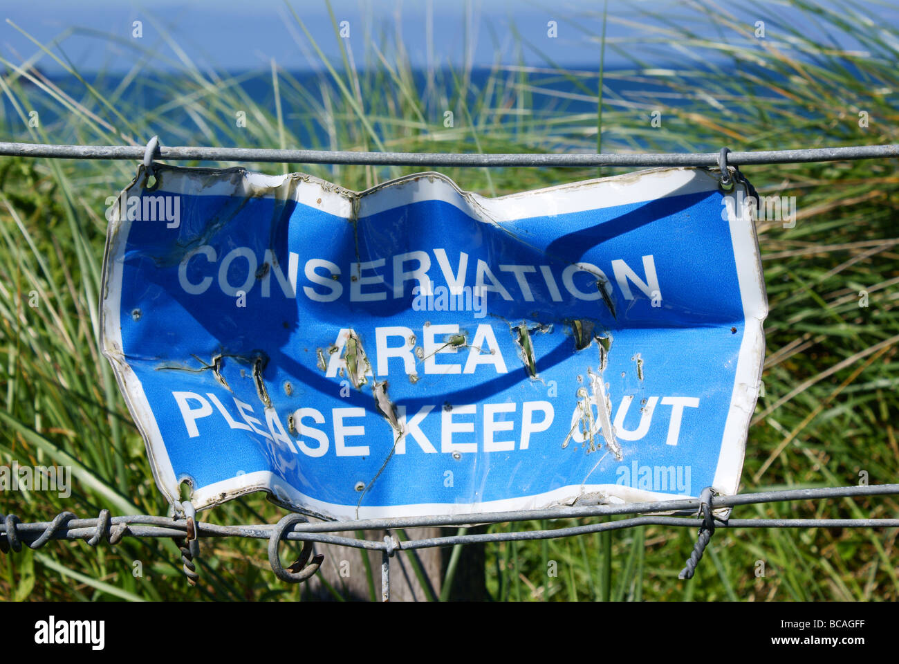 Conservation area keep out sign hi-res stock photography and images - Alamy