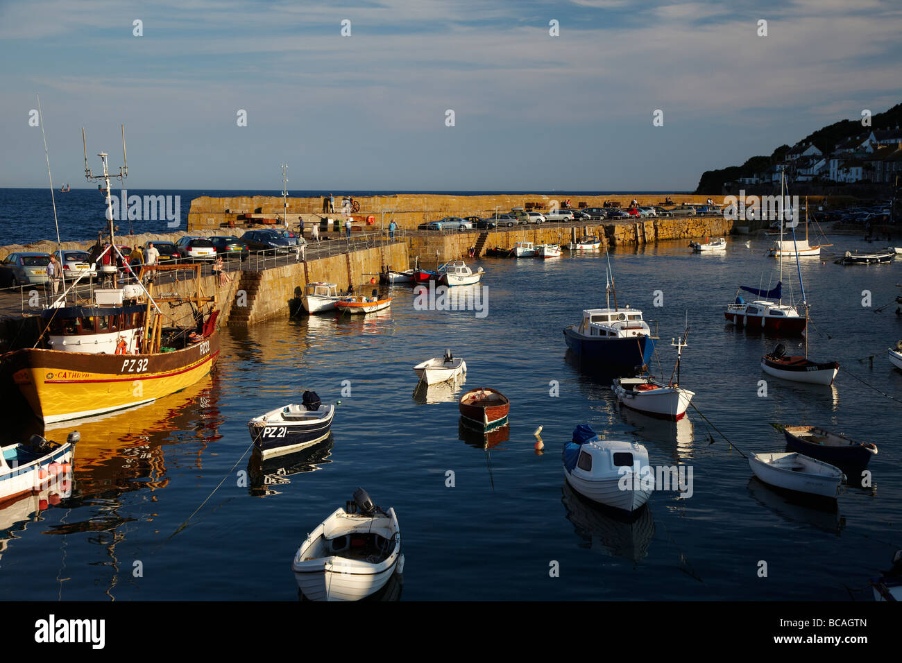 Mousehole Harbour, Mousehole, Cornwall, England, UK Stock Photo - Alamy
