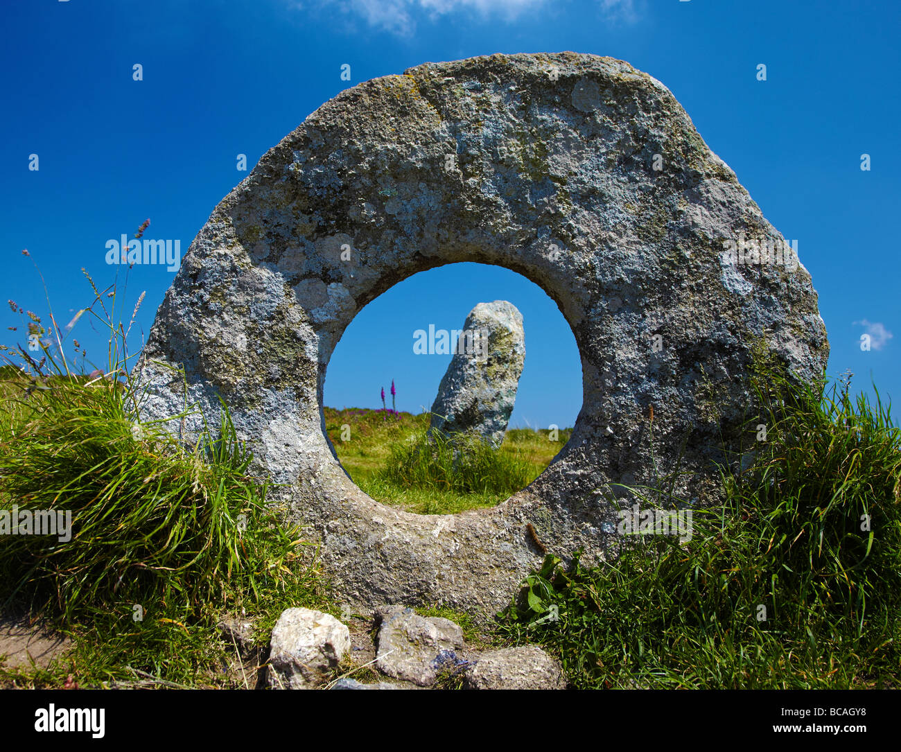 Men tol megalithic stone monument hi-res stock photography and images ...