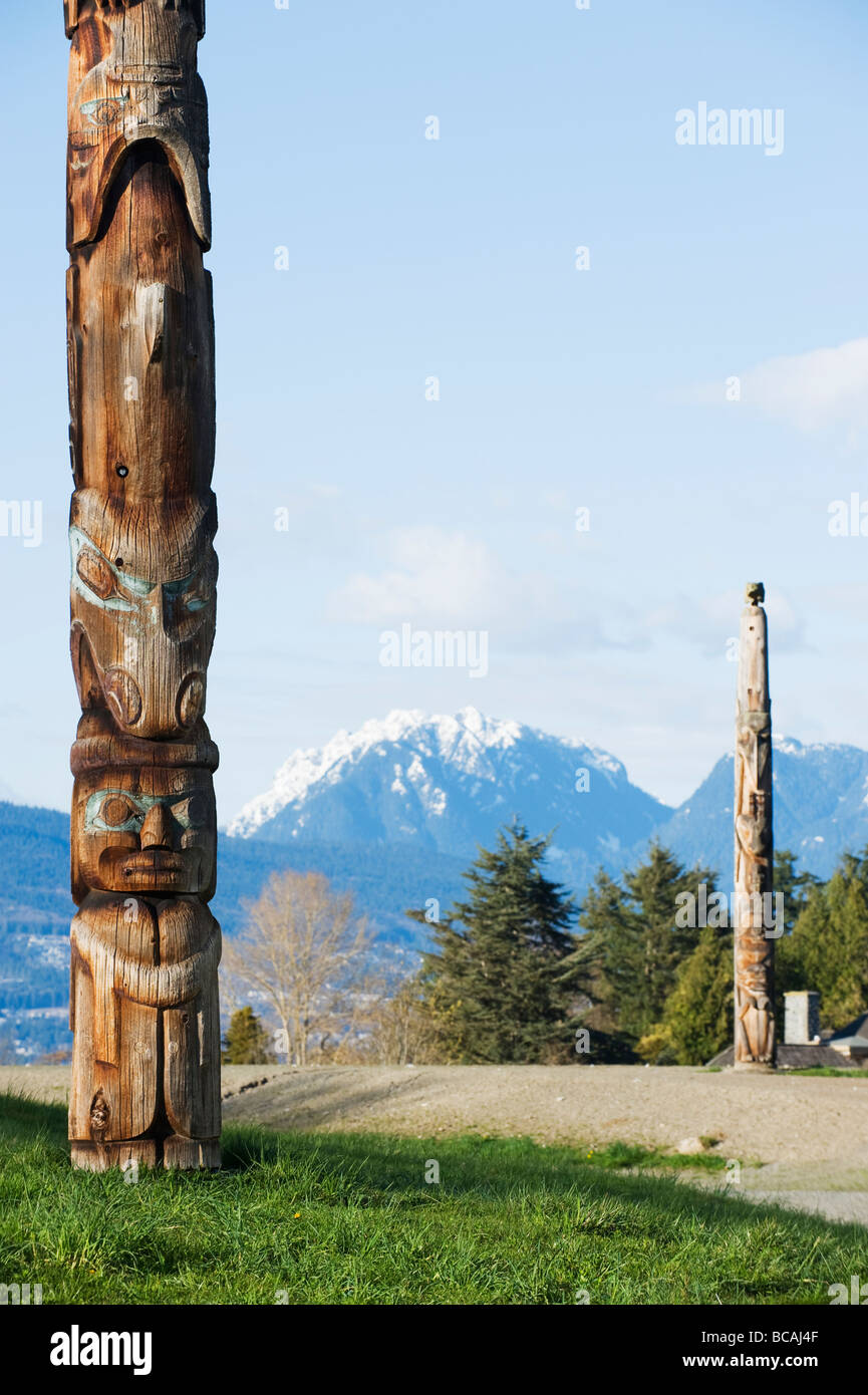 totem pole at the Museum of Anthropolgy on the UBC campus University of ...
