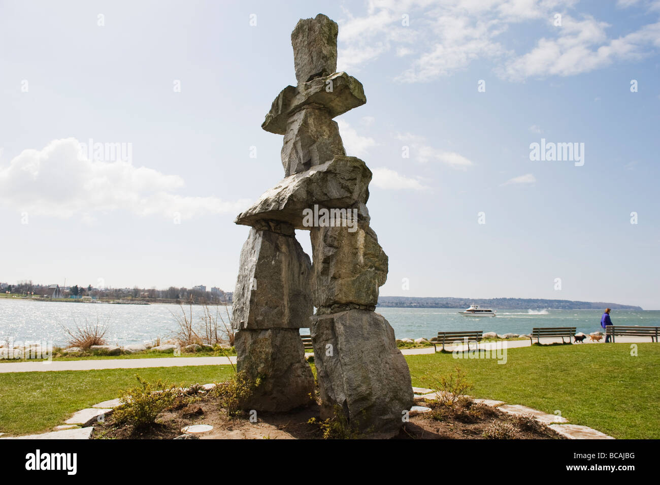 Canada inukshuk park hi-res stock photography and images - Alamy