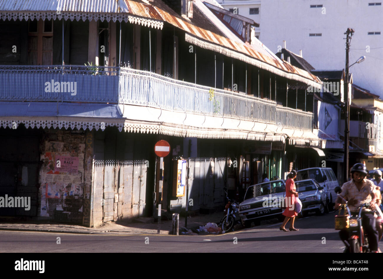 street scene port louis mauritius Stock Photo - Alamy