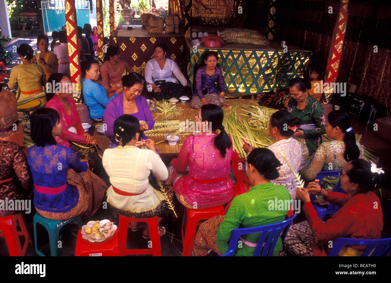tooth filing ceremony denpasar bali indonesia Stock Photo - Alamy
