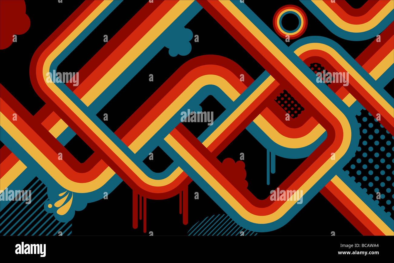 Retro styled abstract background Stock Photo - Alamy