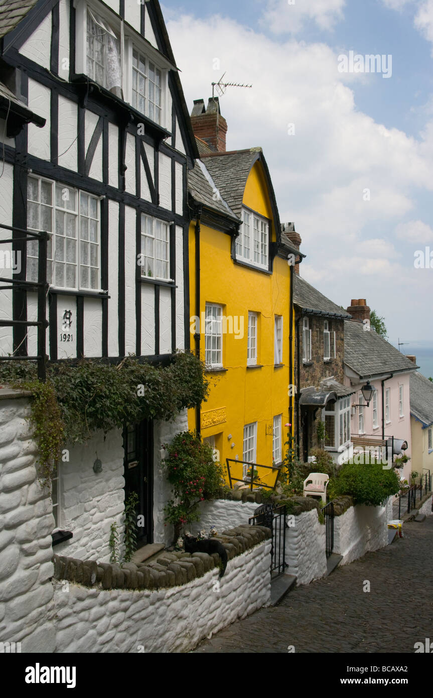 Street Scene Clovelly North Devon England Stock Photo - Alamy