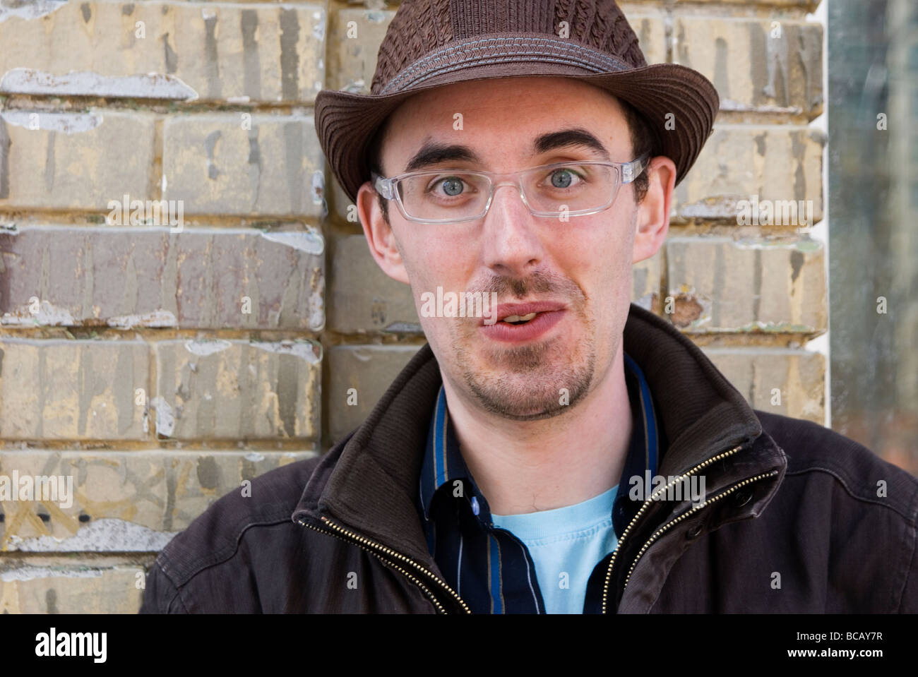 Cool young dude with hat hi-res stock photography and images - Alamy