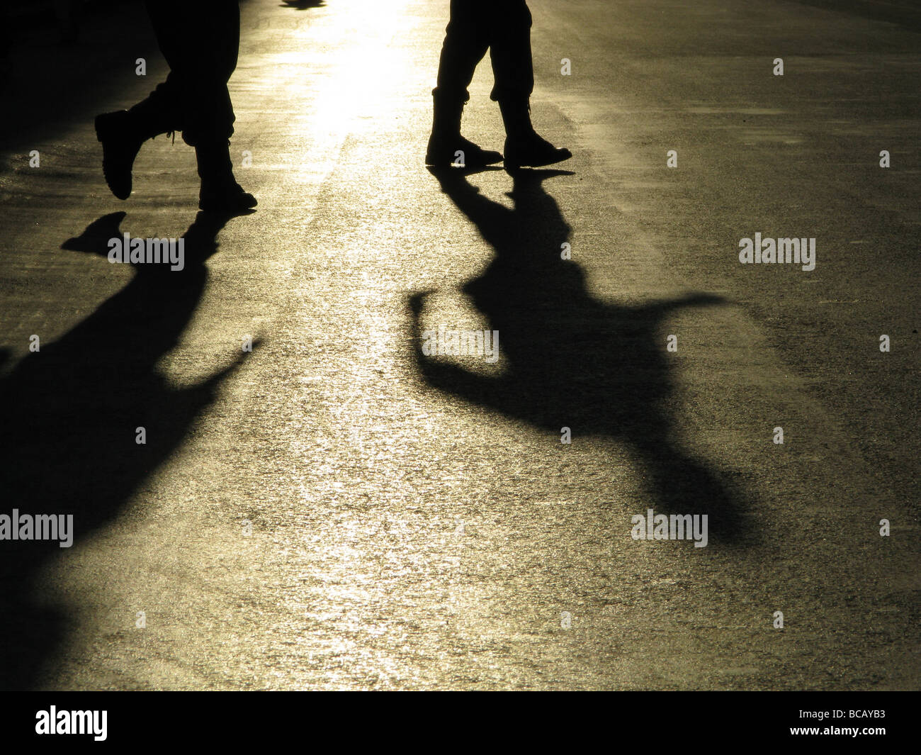 people walking in street road in city town Stock Photo - Alamy