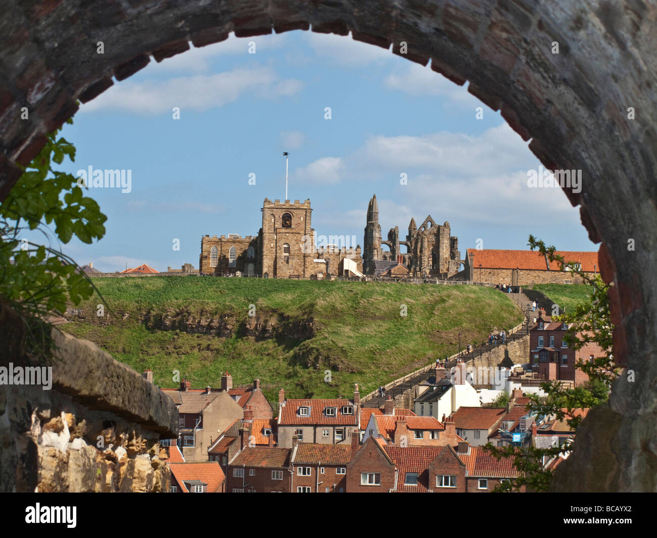 View towards whitby east cliff hi-res stock photography and images - Alamy