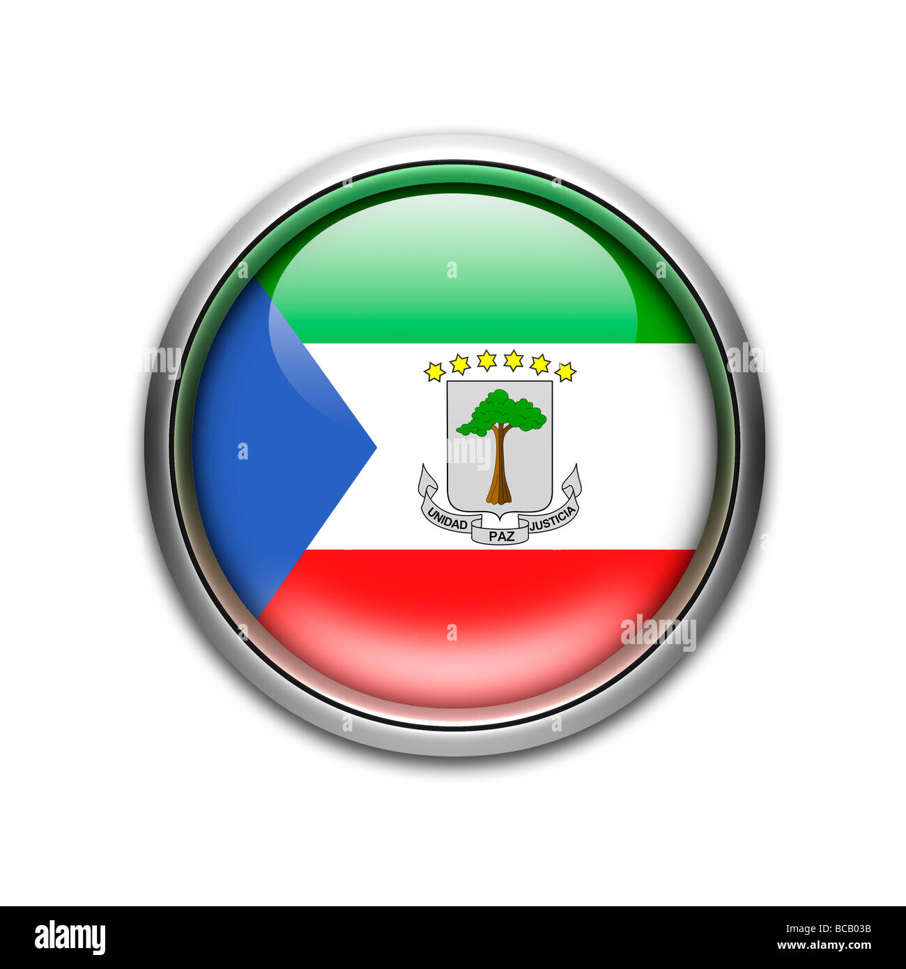 Flag of Equatorial Guinea Stock Photo - Alamy