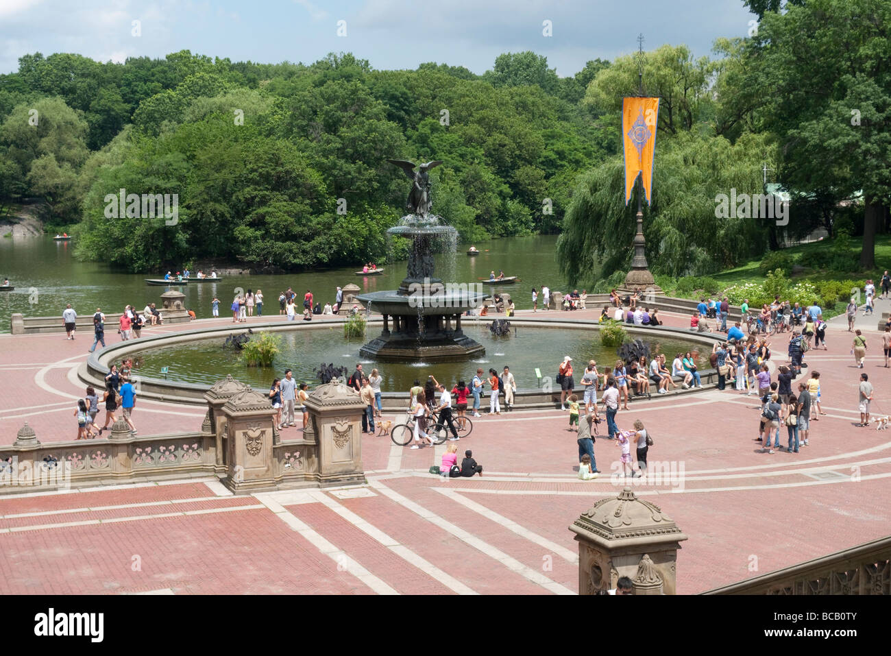Bethesda Fountain and Terrace, Central Park, New York City Stock Photo ...