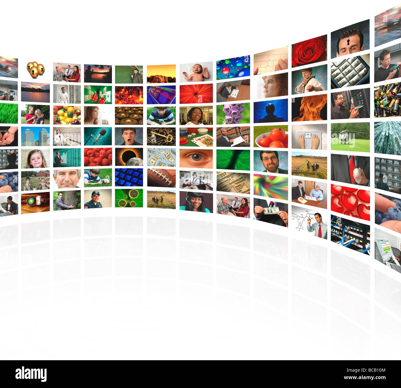 Gallery of media of multimedia images Stock Photo - Alamy