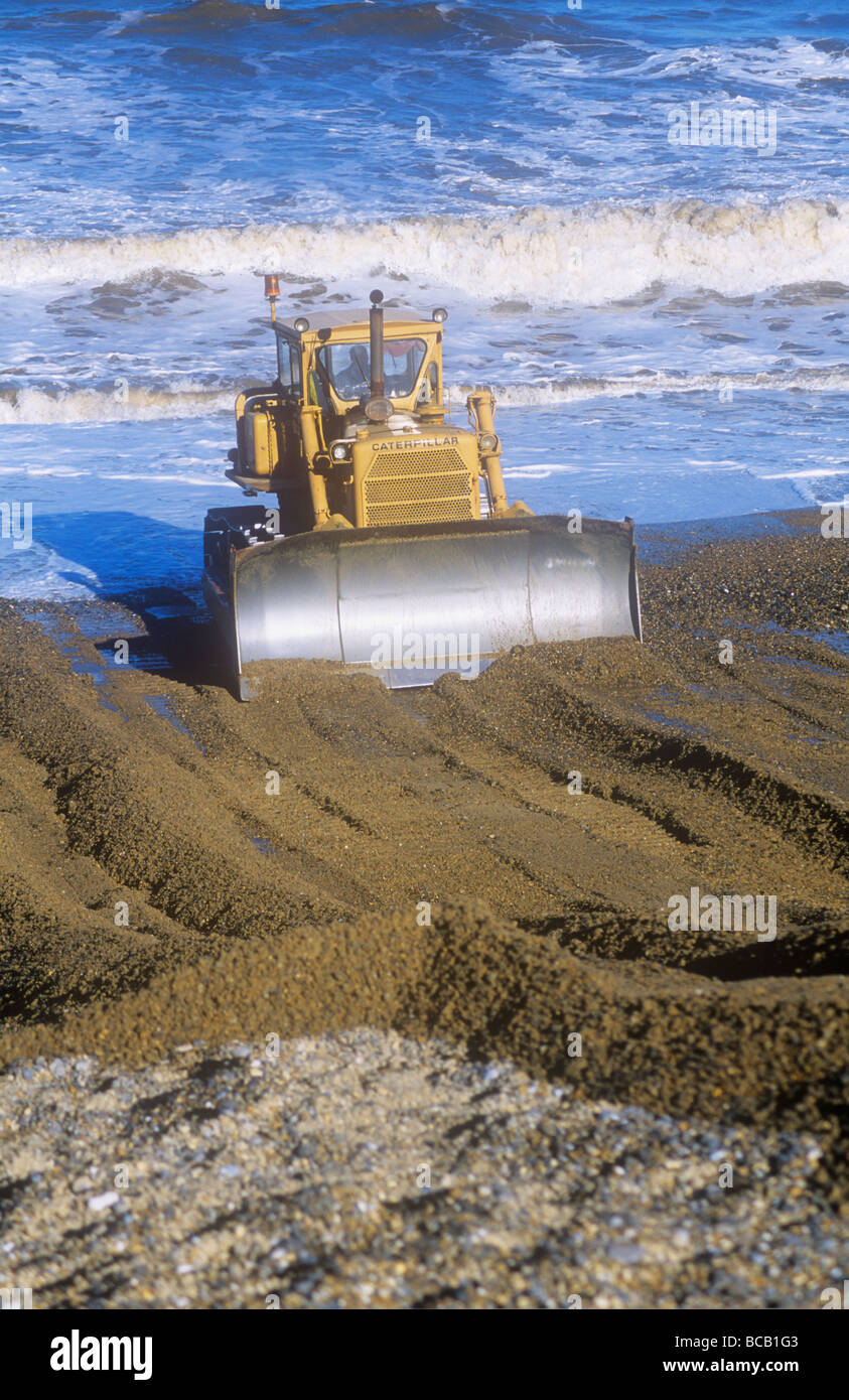 Bulldozer beach damage hi-res stock photography and images - Alamy