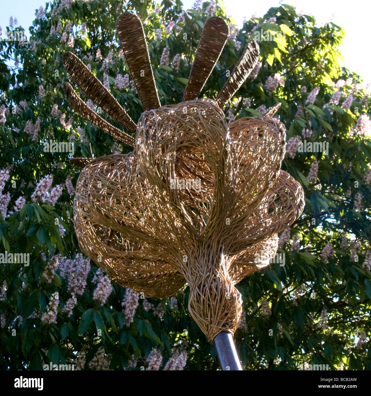 Wicker Sculpture - Royal Botanic Gardens, Kew, Richmond, Surrey Stock ...