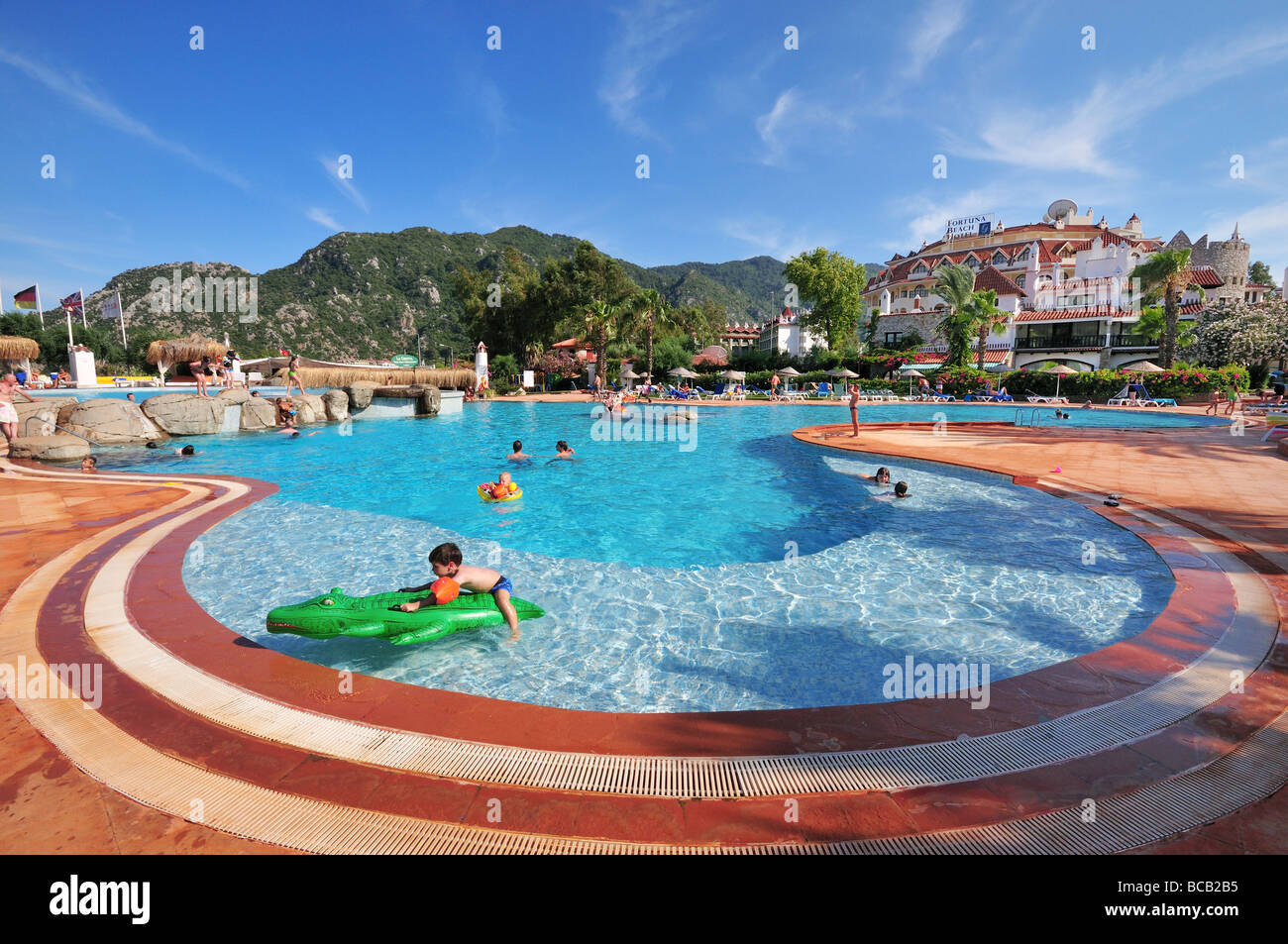 Luxury outdoor swimming pool, southern Turkey, Europe Stock Photo - Alamy