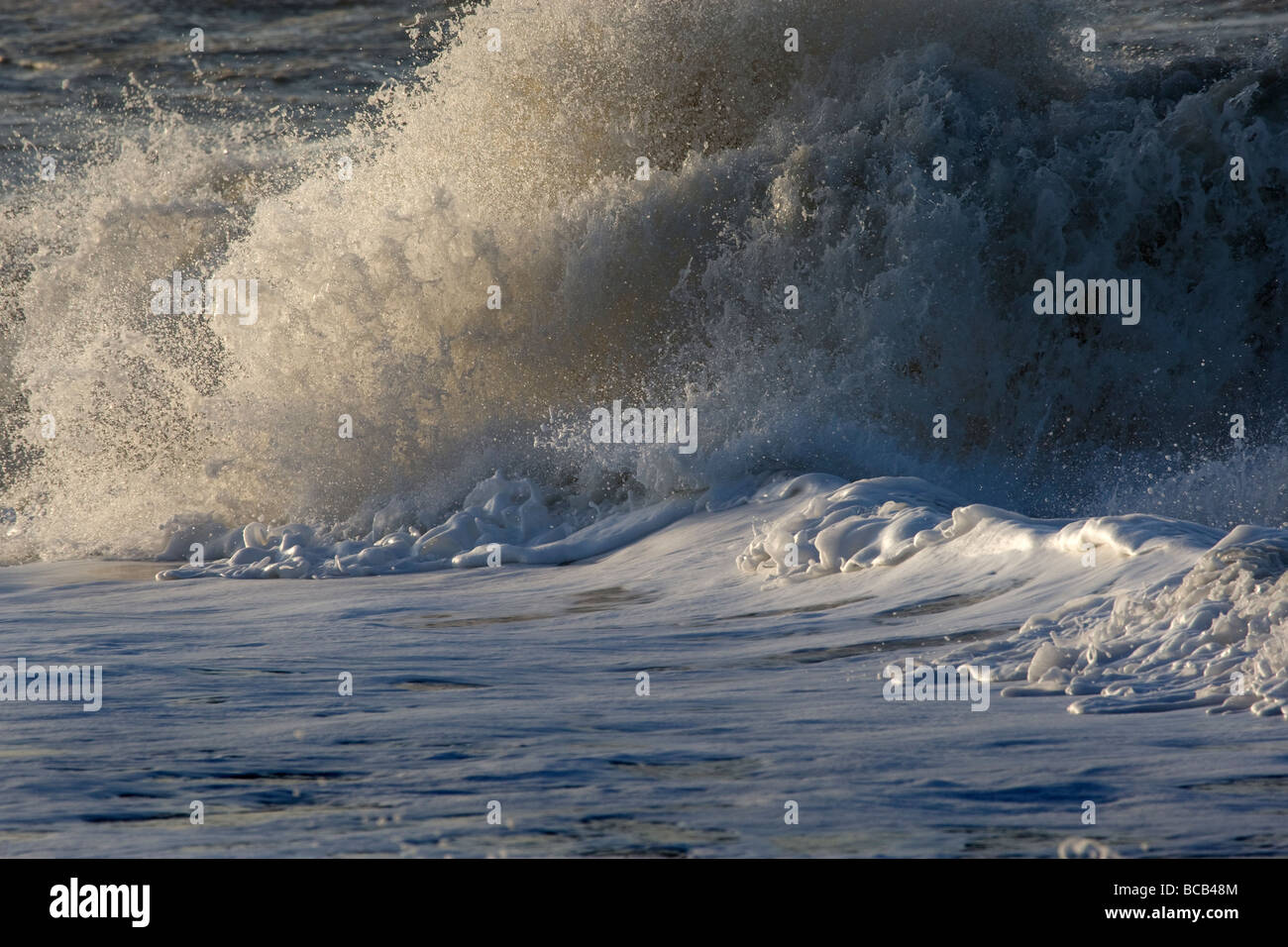 breaking and crashing waves, Norfolk coast UK Stock Photo - Alamy