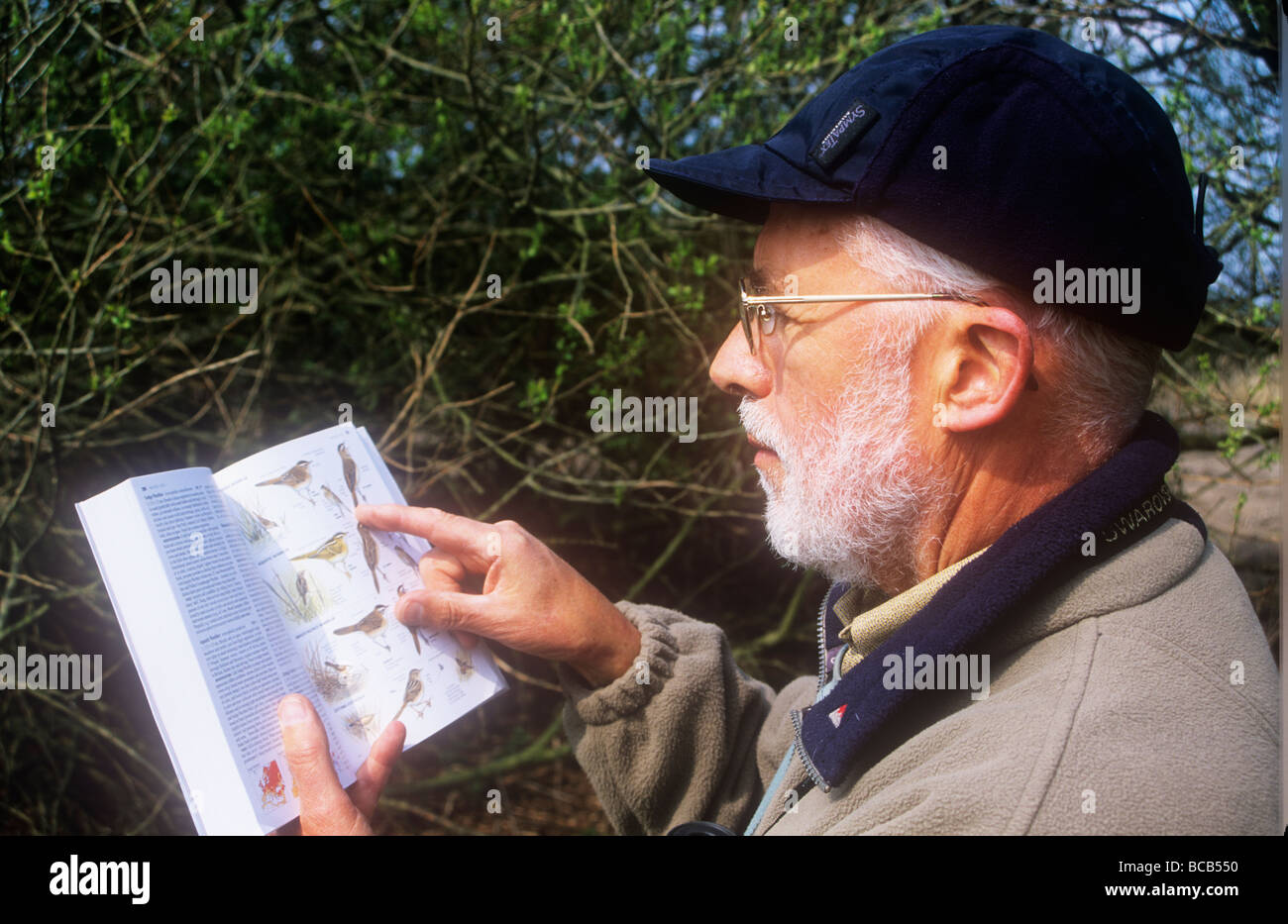 Tony Cooper a volunteer bird surveyor for the British Trust for ...