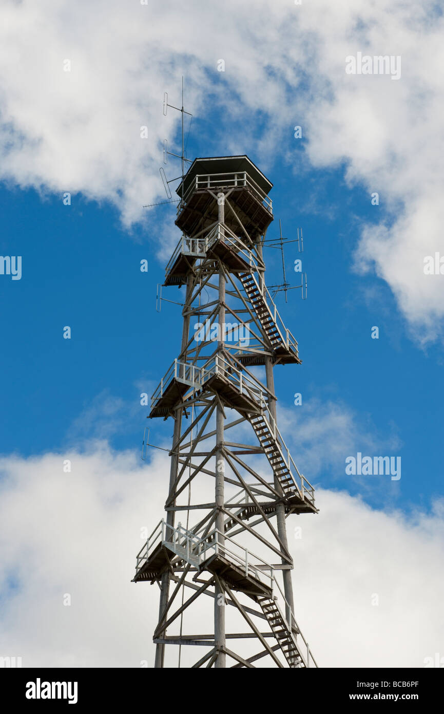 Forest fire tower Stock Photo - Alamy