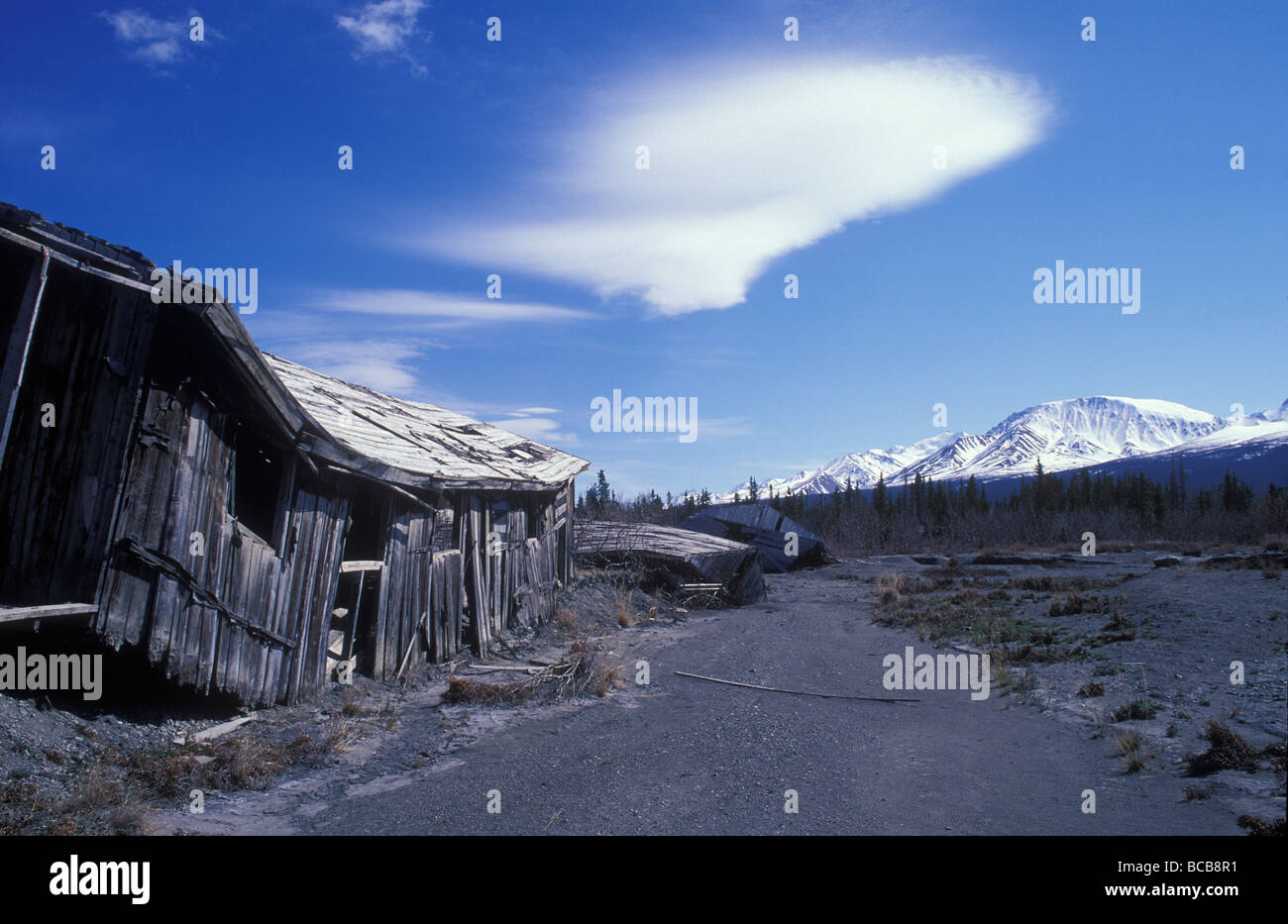 Silver City ghost town and Kluane National Park Stock Photo - Alamy
