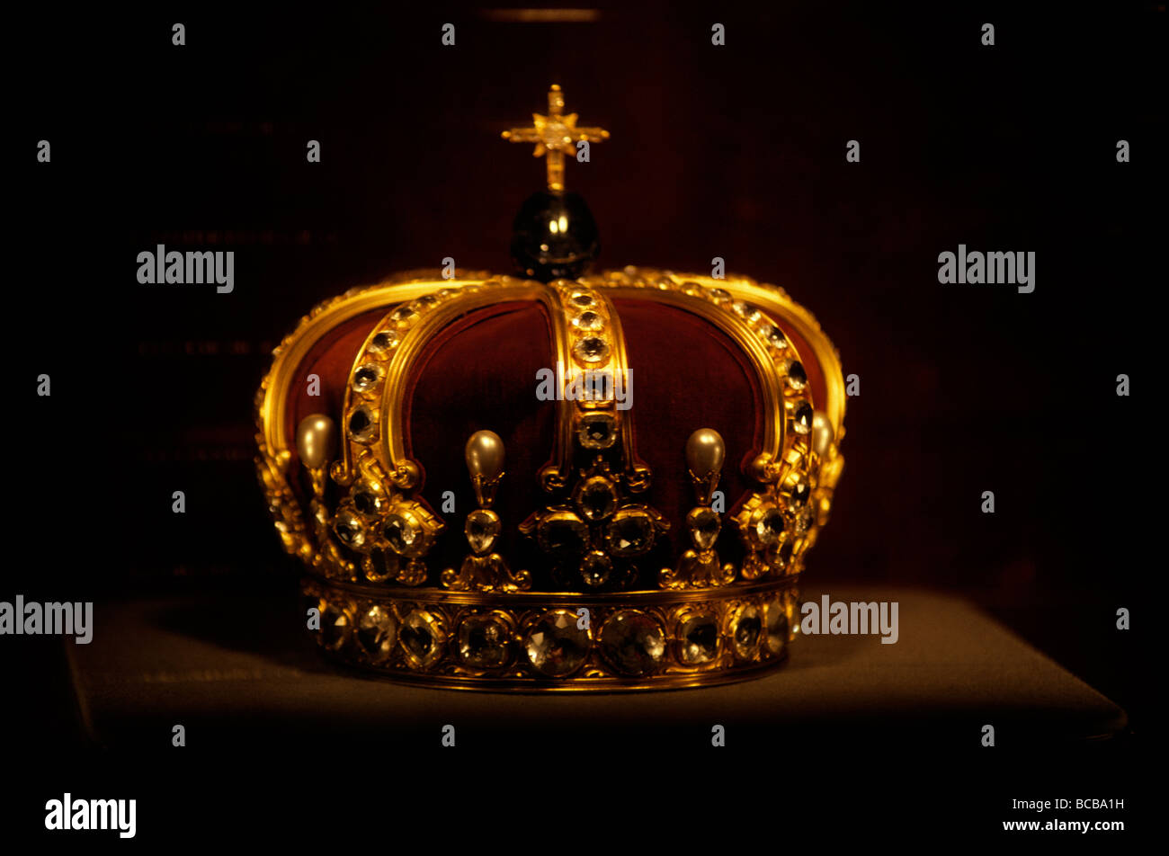 The Crown of Prussia on display at Burg Hohenzollern Castle Stock Photo ...