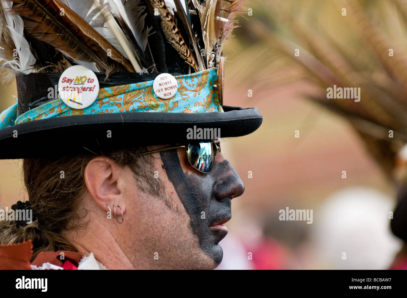 Black face morris dancer hi-res stock photography and images - Alamy