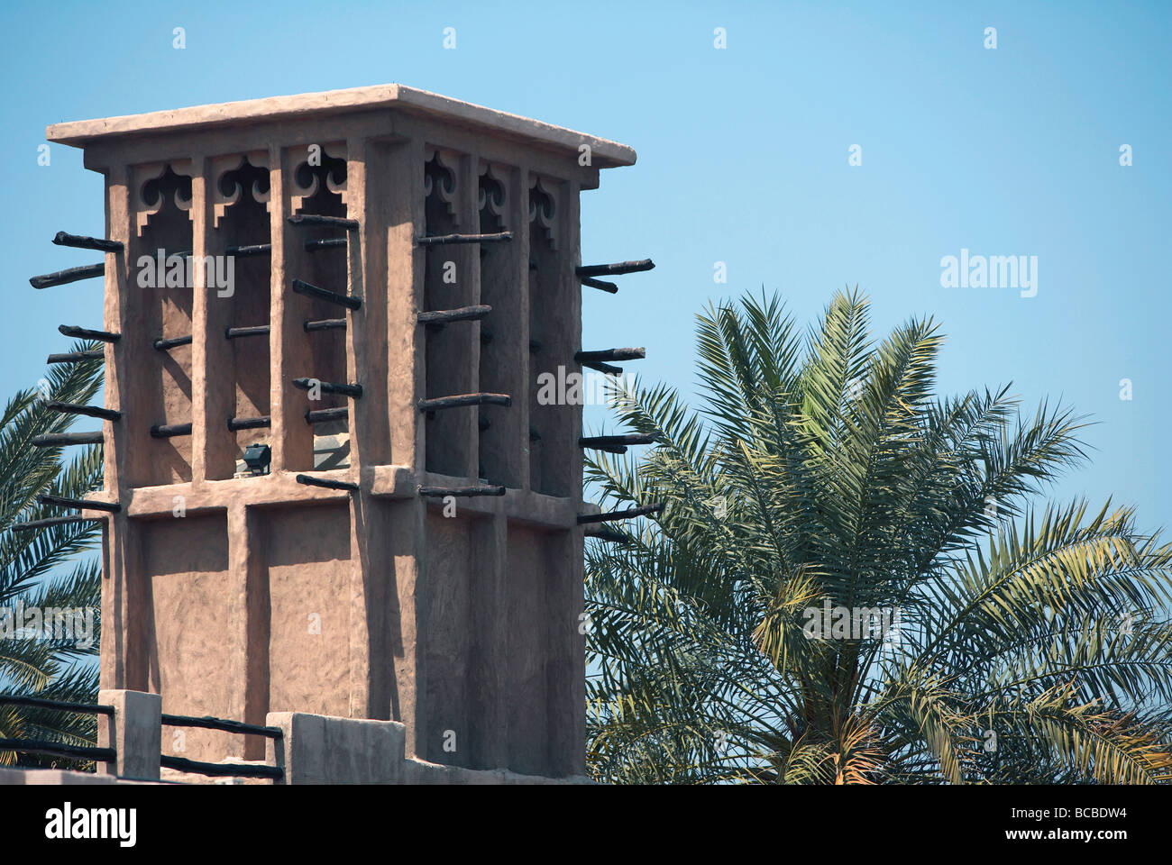 Traditional Wind Tower, Dubai, UAE Stock Photo - Alamy