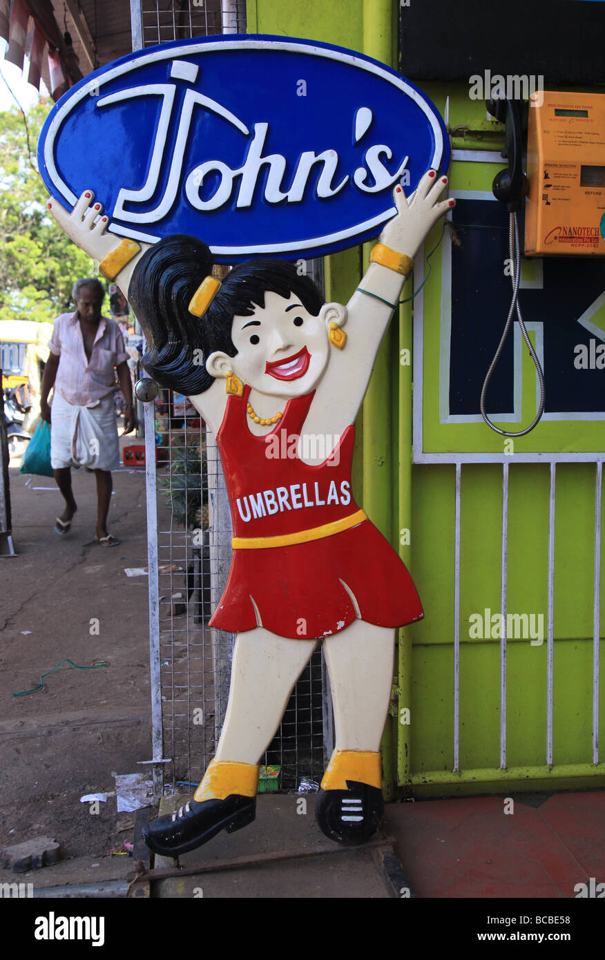 Shop sign Kerala India Stock Photo - Alamy