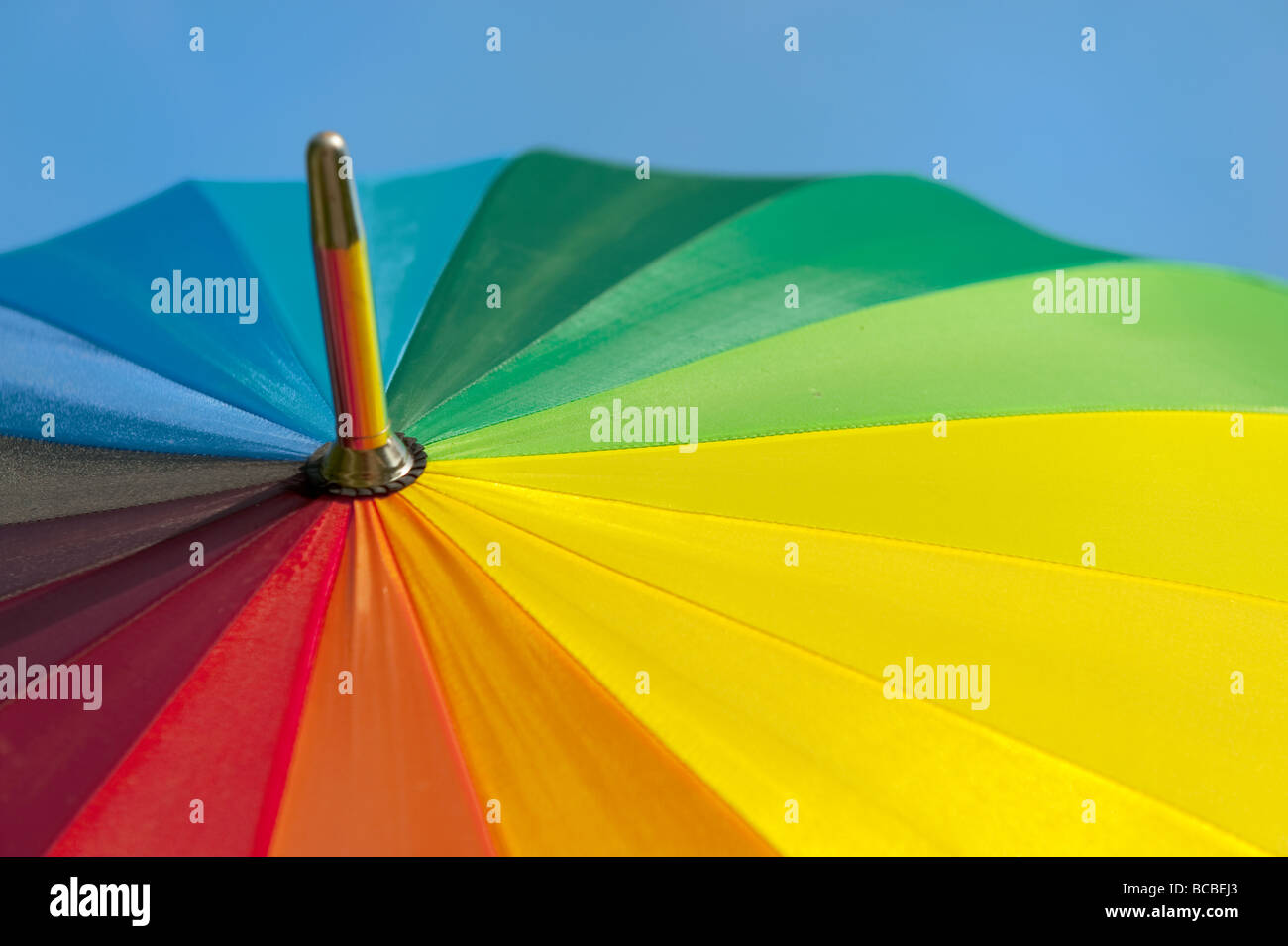 colorful parasol at the beach Stock Photo - Alamy