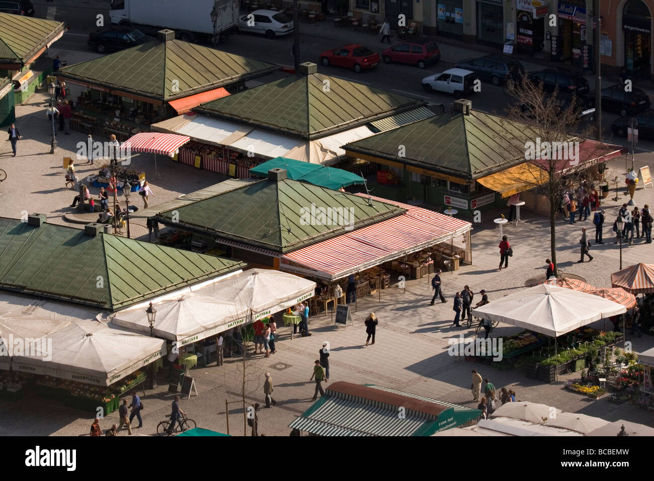Aerial view viktualienmarkt in hi-res stock photography and images - Alamy