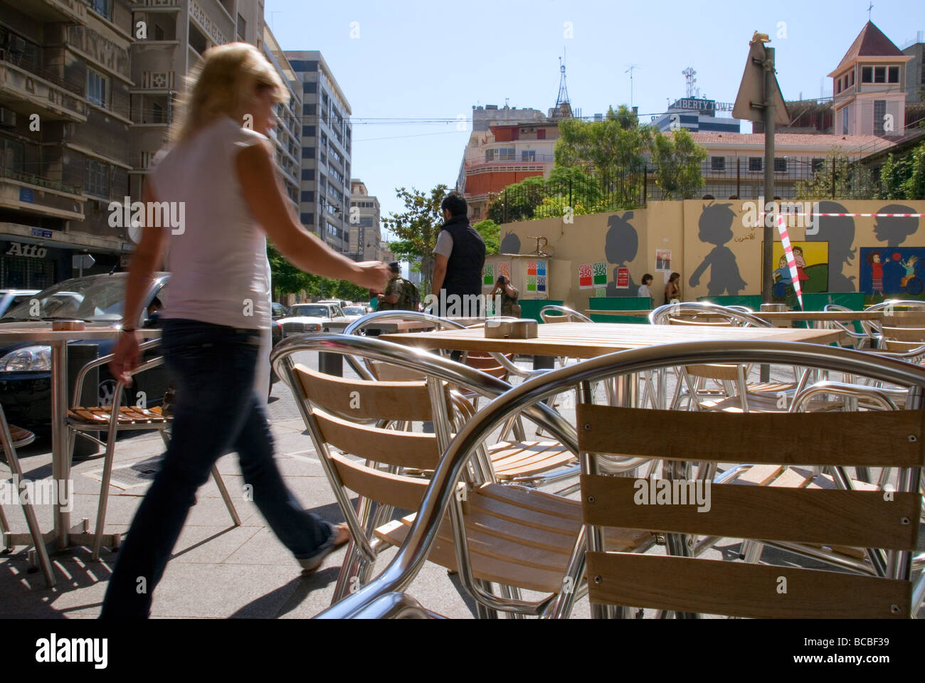 Hamra street Beirut Lebanon Stock Photo - Alamy