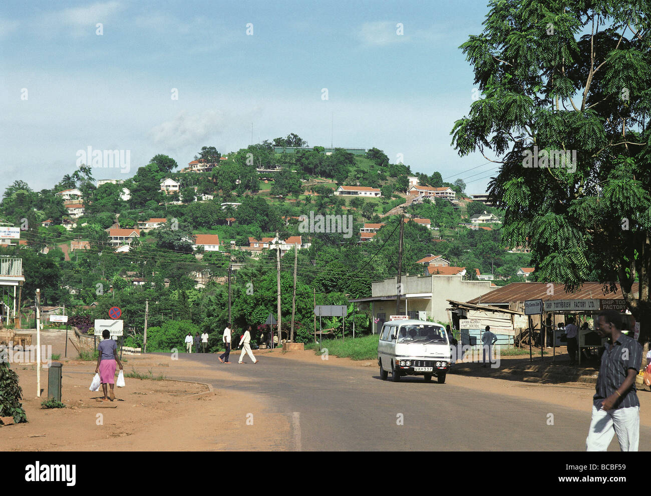 Tank Hill Kampala Uganda East Africa The hill is so called because of ...