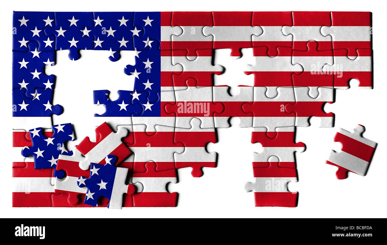 American flag puzzle hi-res stock photography and images - Alamy