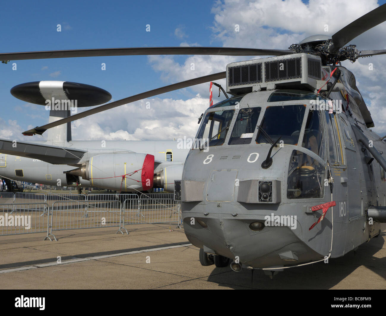 A Royal Navy Sea King ASaC.7 helicopter. RAF Waddington, Lincolnshire ...