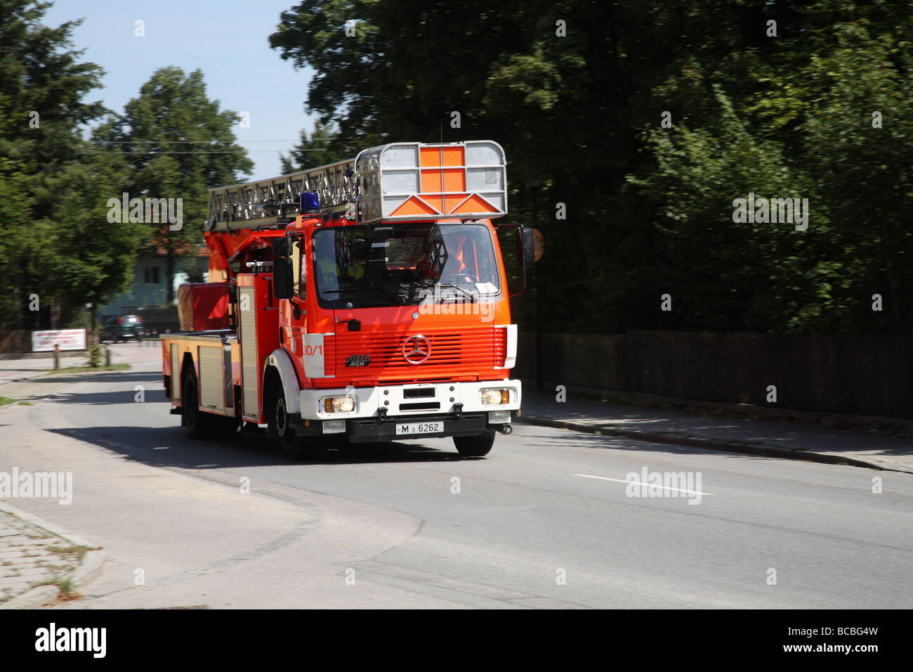 German fire engine, Dornach, Munich, Germany Stock Photo - Alamy