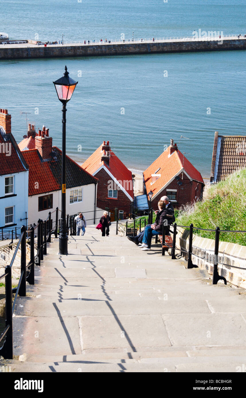 99 steps whitby hi-res stock photography and images - Alamy