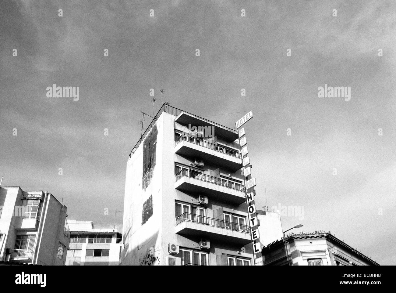 Run down hotel greece hi-res stock photography and images - Alamy