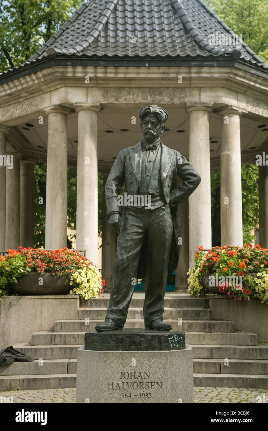 Norway Oslo Johan Halvorsen statue Stock Photo - Alamy