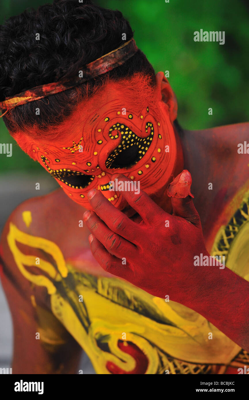 Dance of the Gods , A Ritual from Kerala, asia Stock Photo - Alamy