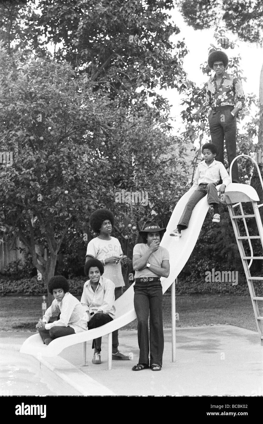 The Jackson Five at home in Los Angeles 23rd February 1973 Local ...