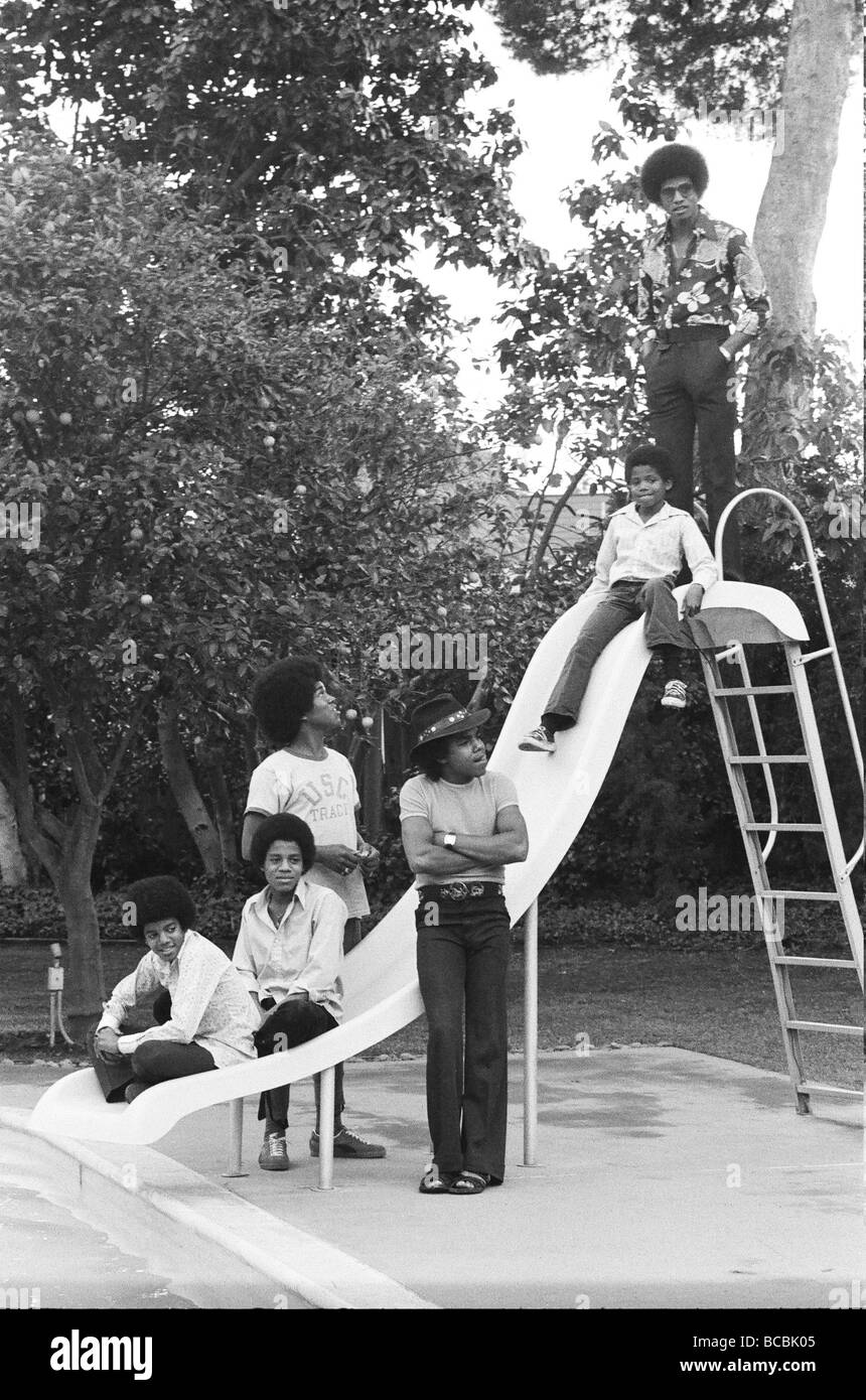 The Jackson Five at home in Los Angeles 23rd February 1973 Local ...
