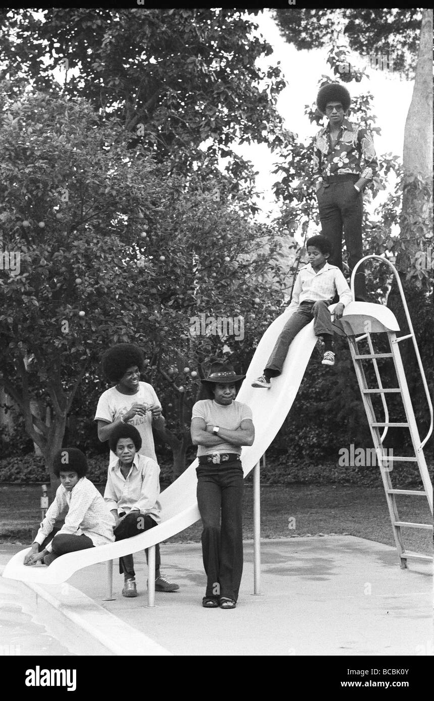 The Jackson Five at home in Los Angeles 23rd February 1973 Local ...