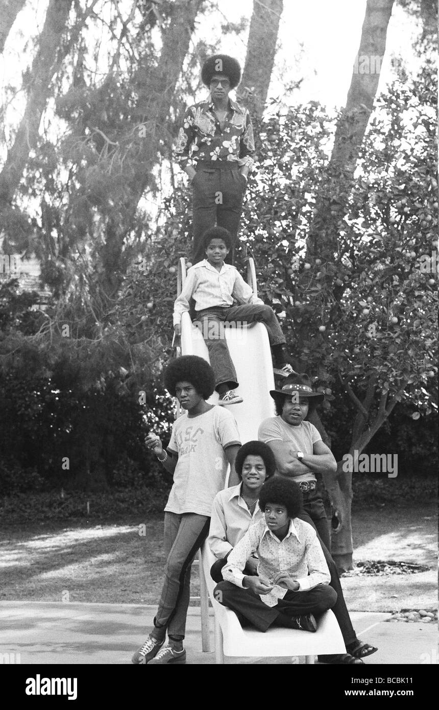 The Jackson Five at home in Los Angeles 23rd February 1973 Local ...
