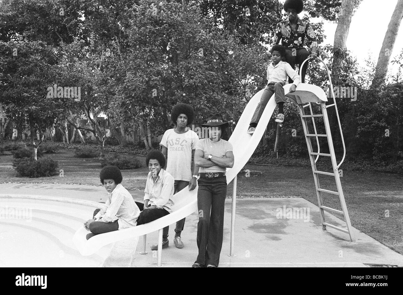 The Jackson Five at home in Los Angeles 23rd February 1973 Local ...