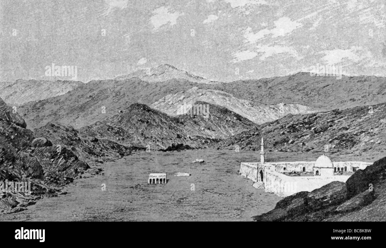 Saudi Arabia Historical Valley Of Mouna Stock Photo - Alamy