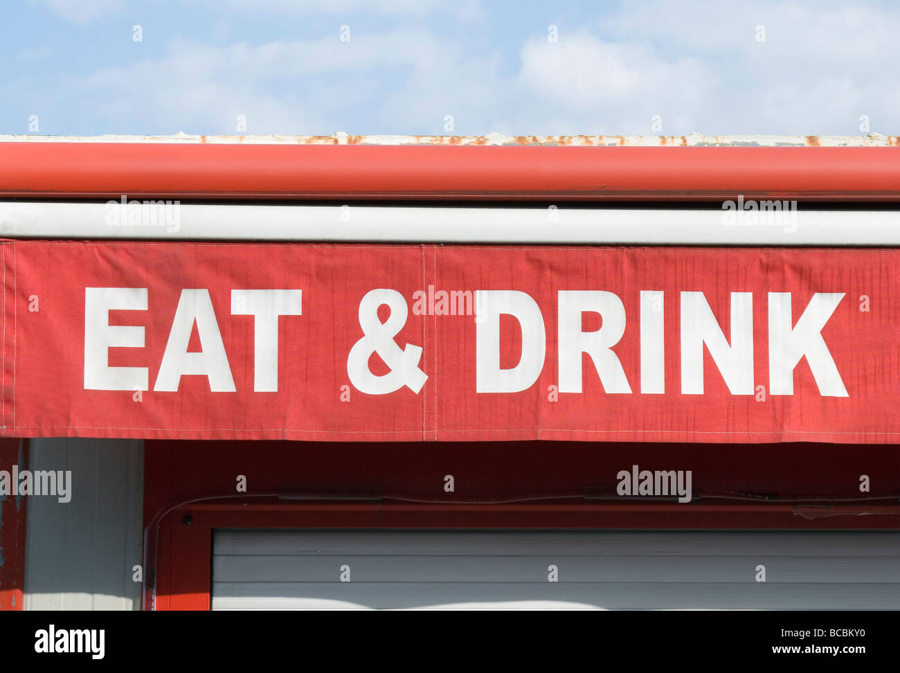 eat drink sign Stock Photo - Alamy
