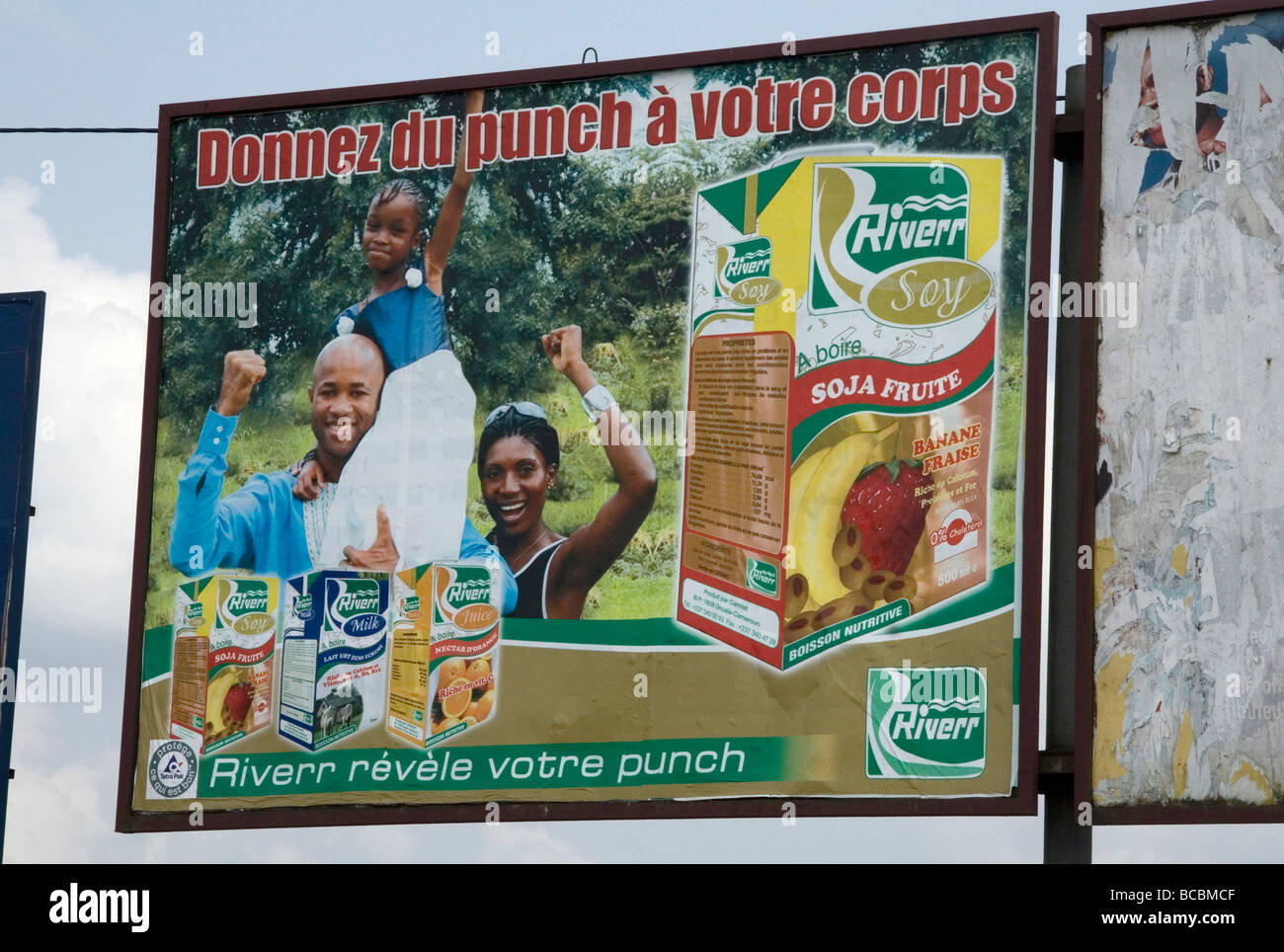 Advertisement for soya based nutritive fruit drink Douala Cameroon West ...