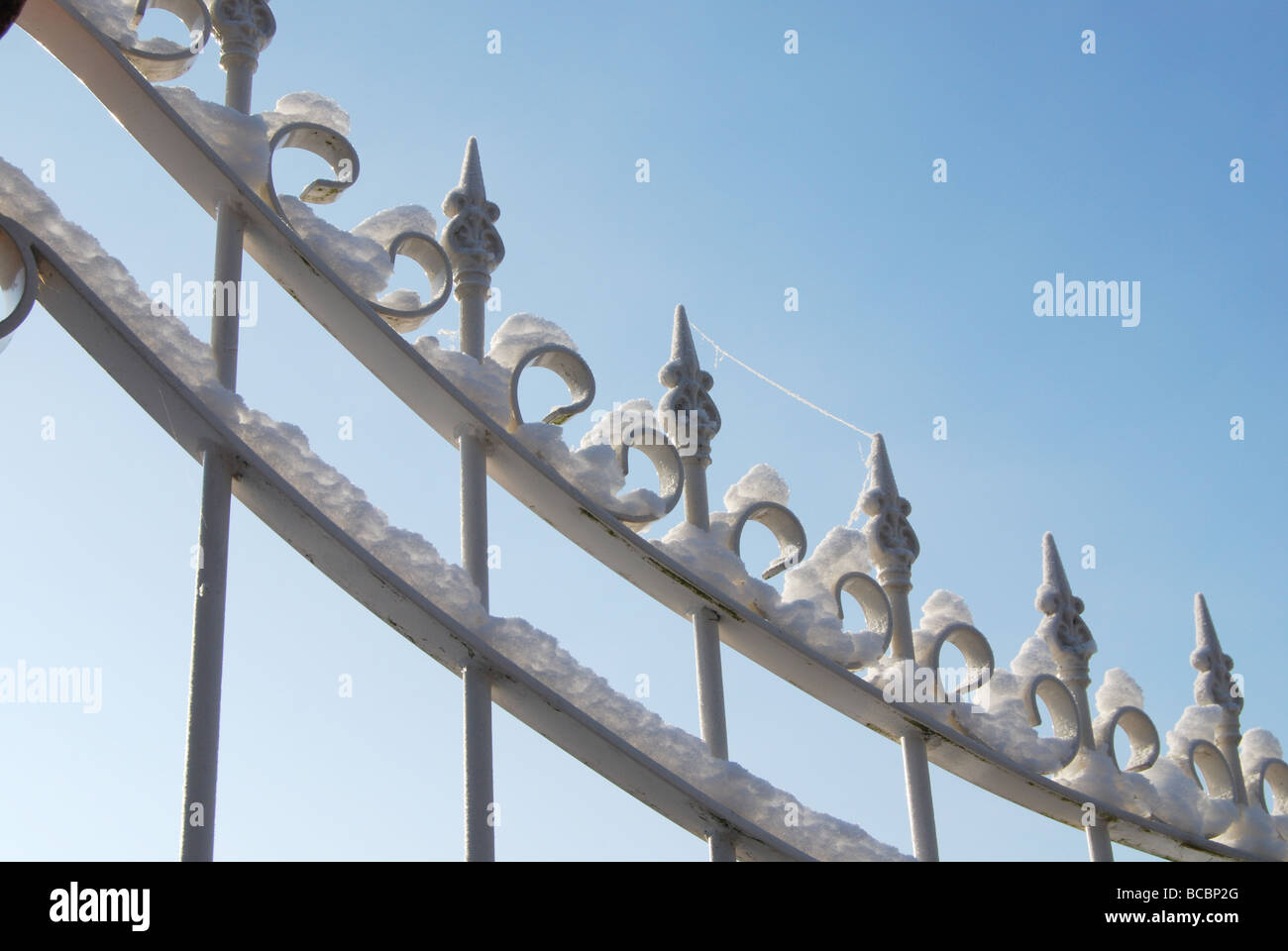 Gate with spikes hi-res stock photography and images - Alamy