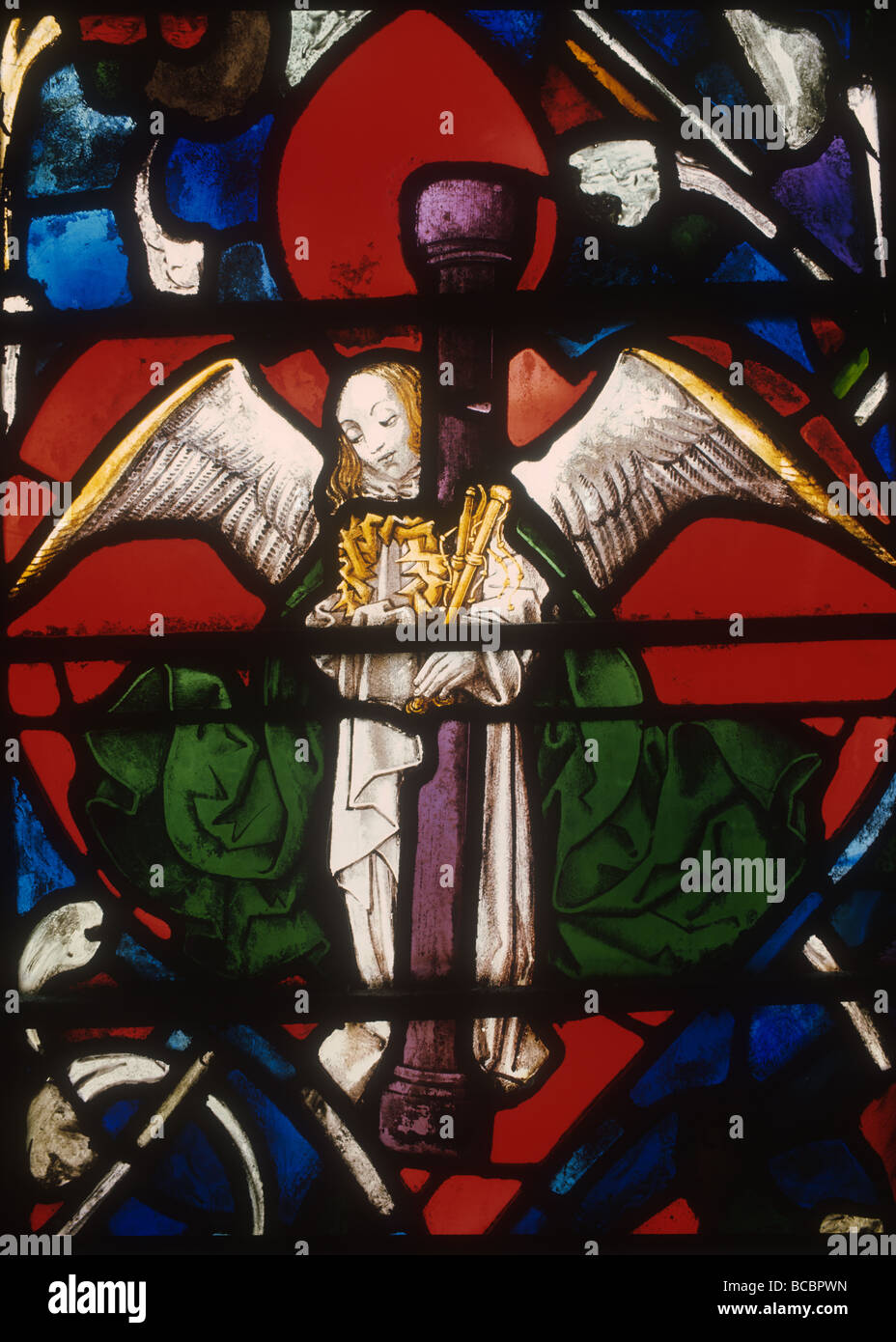 Heart shaped panel with Angel bearing the instruments of passion West ...