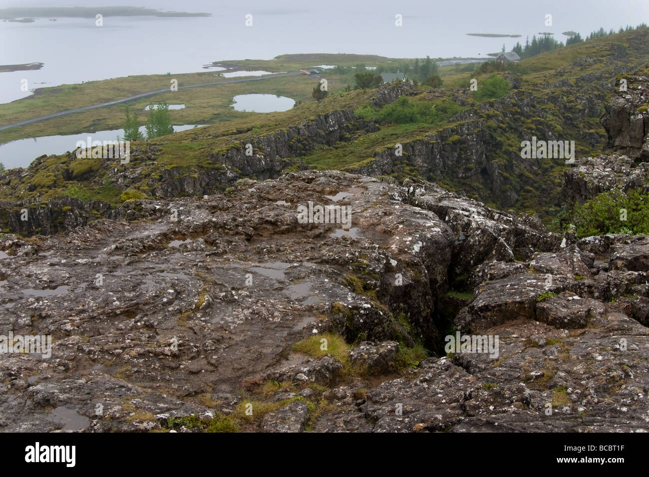 Iceland Thingvellir the area of the ancient Icelandic parliament ...